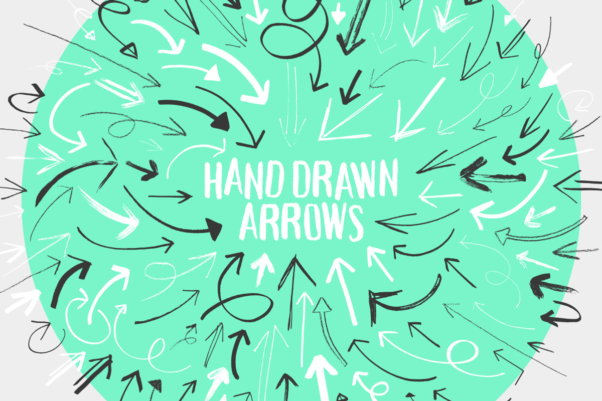 Handmade Vector Arrow Collection, an Object Graphic by Abbie May