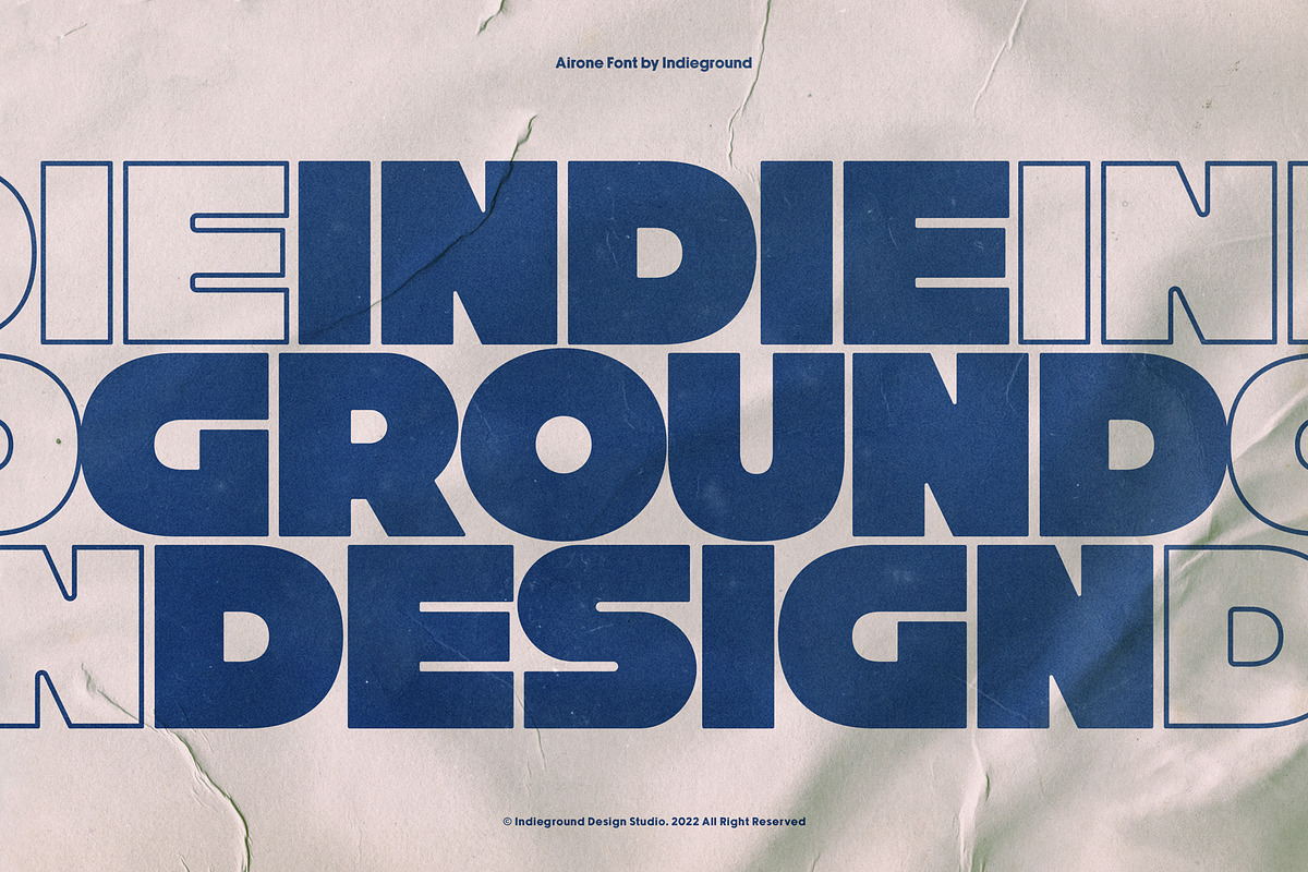 Airone Font, a Sans Serif Font by Indieground Design Inc.