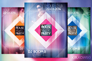 House Music Flyer, a Flyer Template by Krukowski Graphics