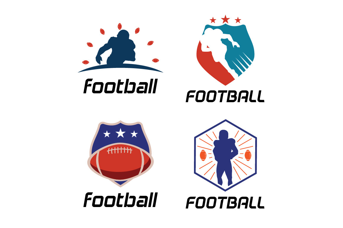 4 American Football Logo Template | Branding & Logo Templates ...
