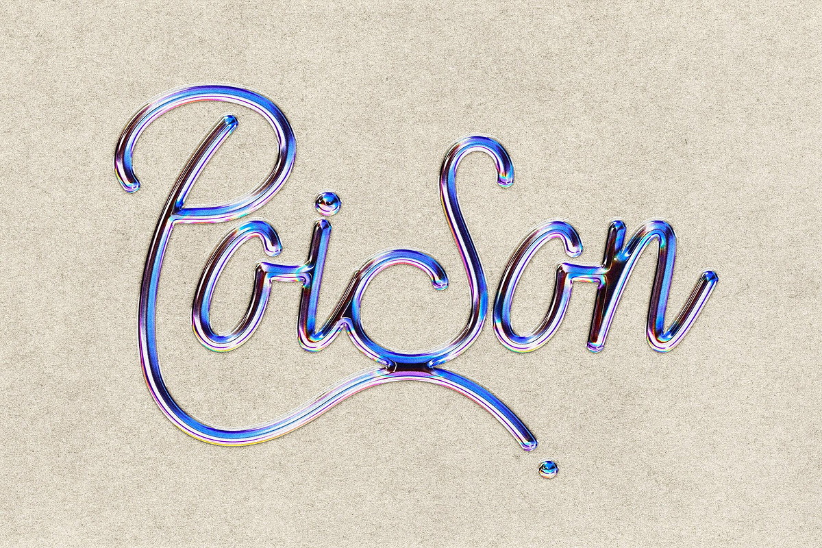 Retro Blue Chrome Text Effect, a Layer Style Add-On by Design Squad