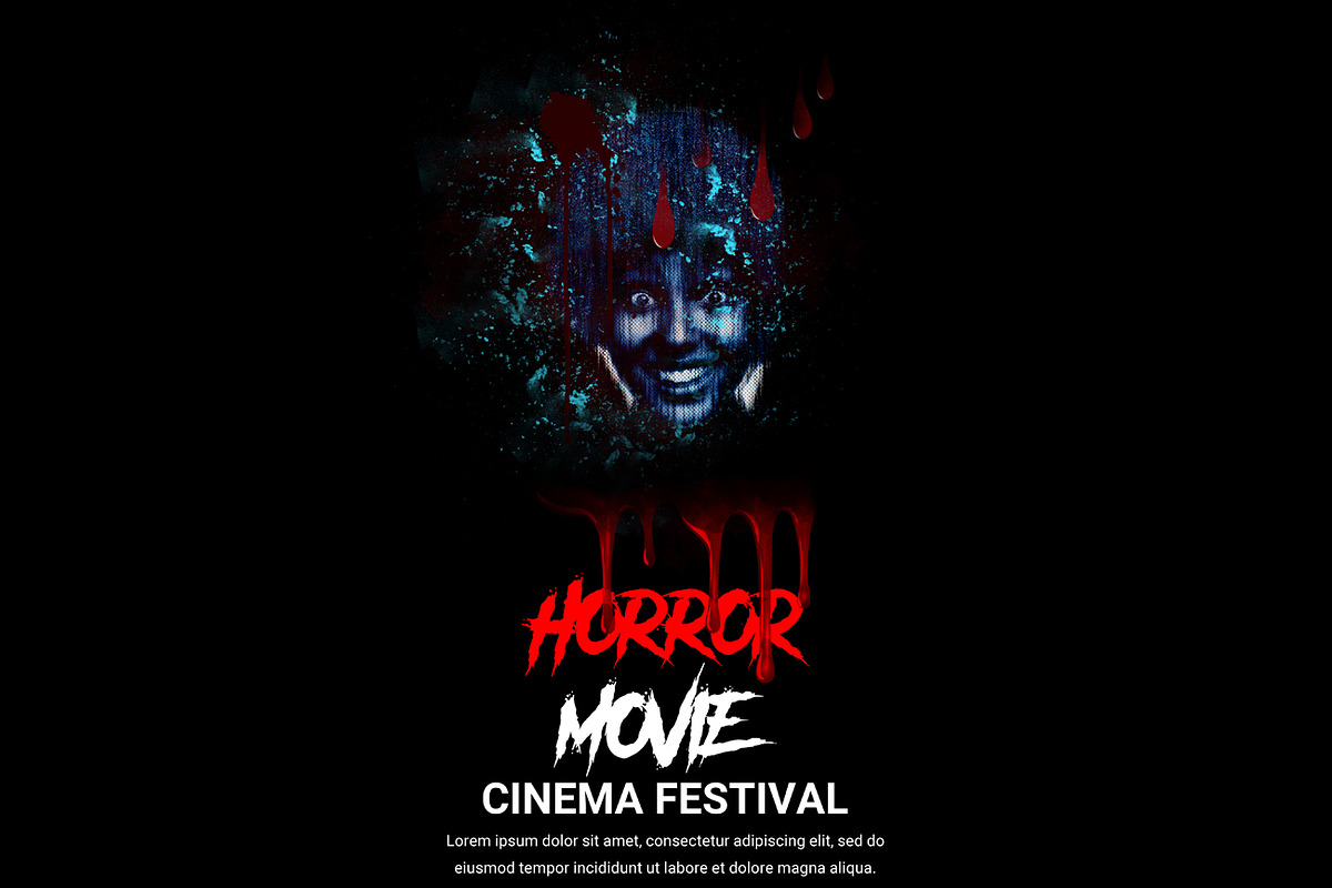 Horror Movie Poster Photoshop Action, an Action Add-On by Studio Retouch