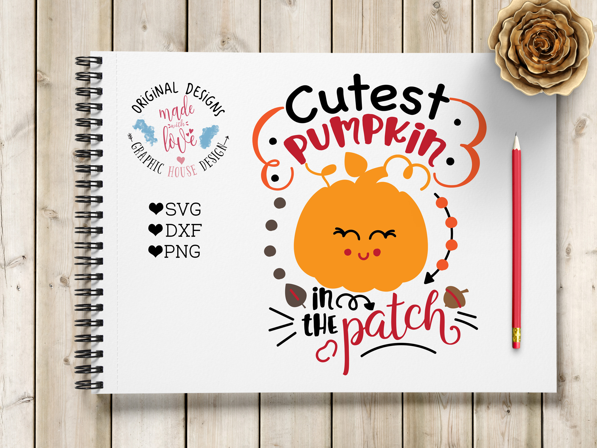 Cutest Pumpkin in the Patch, an Illustration by Graphic House Design P.C