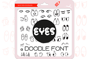 Eyes Doodles - Dingbats Font, a Symbol Font by WADLEN