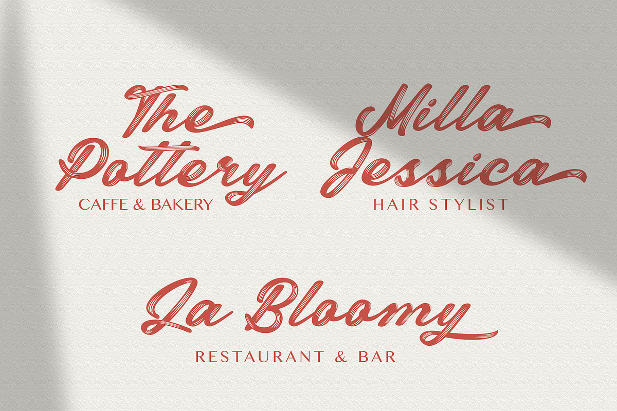 Miyabon - Textured Brush Font, a Script Font by StringLabs