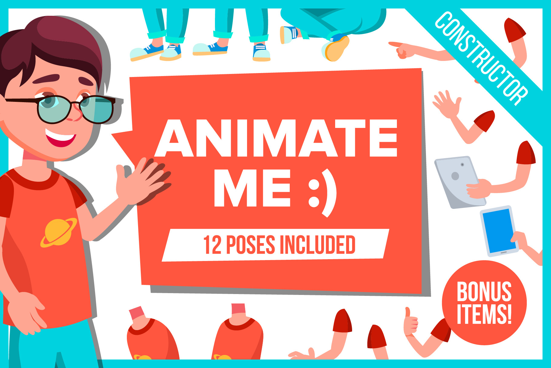 Boy School Child Animation Character, an Education Illustration by ...