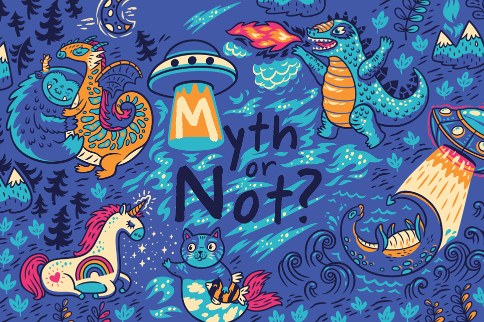 Myth or not?, a Pattern Graphic by PenguinHouse