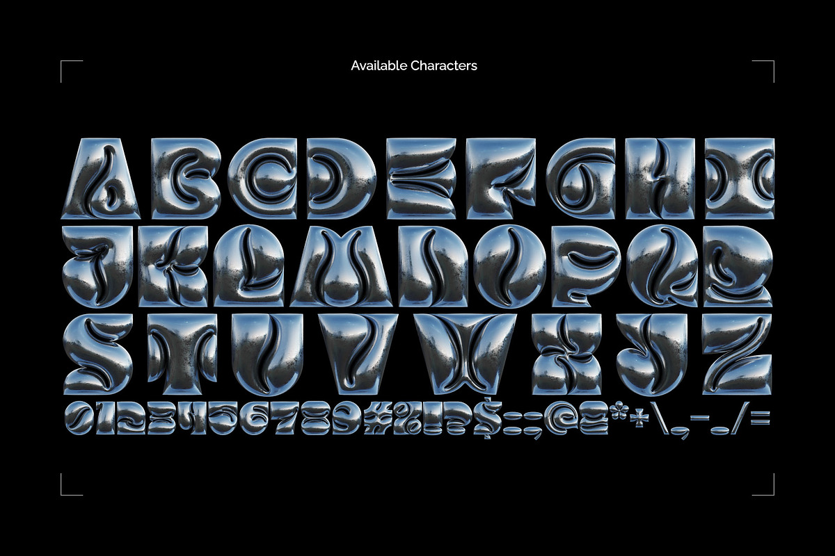 Inflated Foil - Color Bitmap Font, a Symbol Font by Gleb Guralnyk