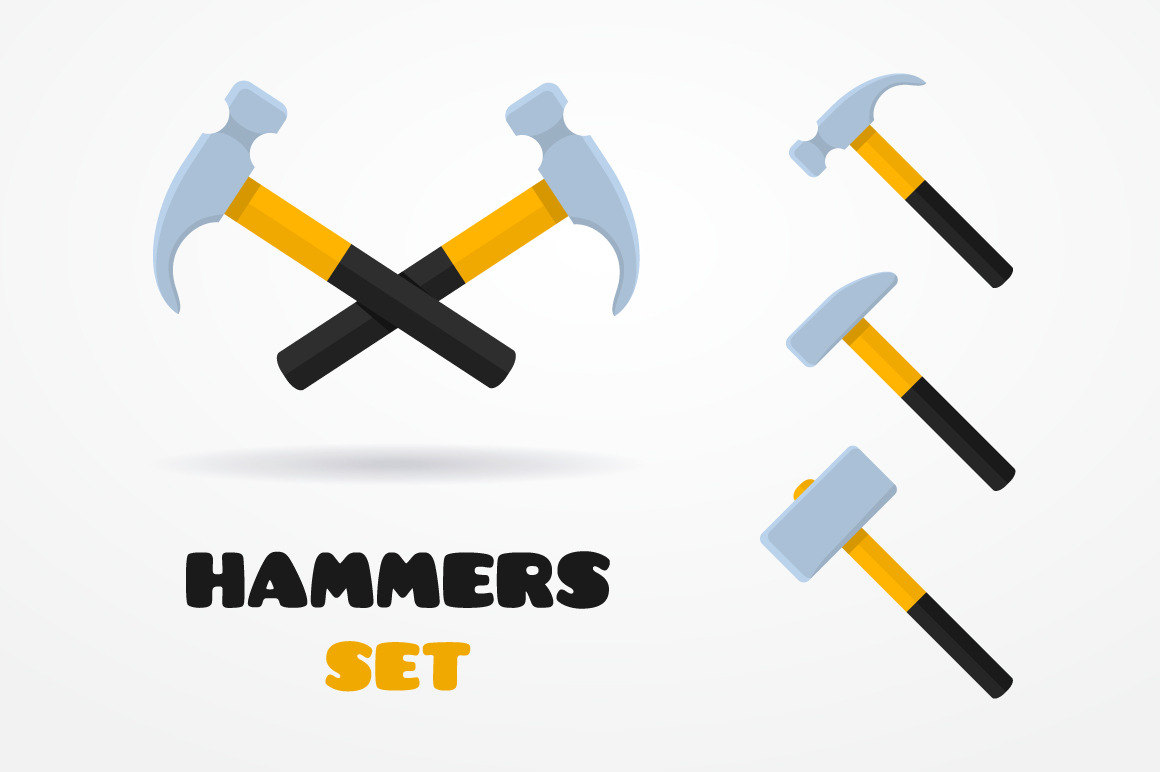 Hammers set, an Object Graphic by Lazer Scribbles