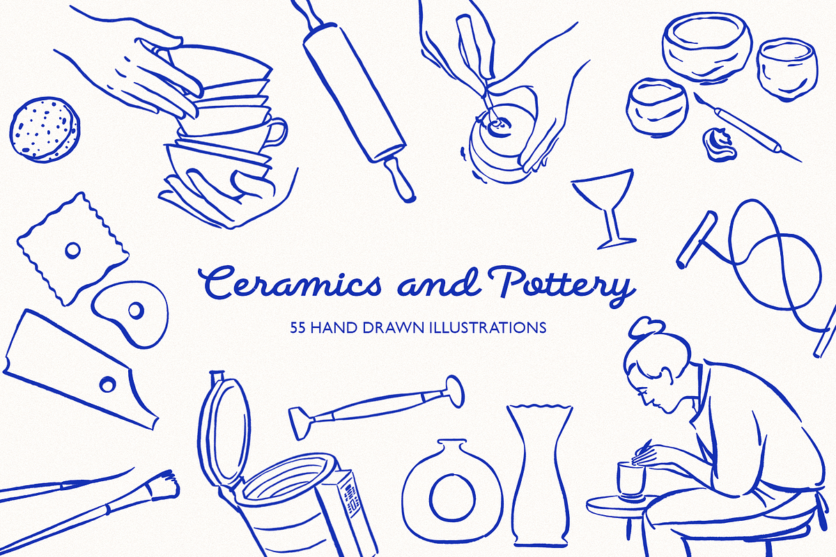 Ceramics And Pottery Illustrations
