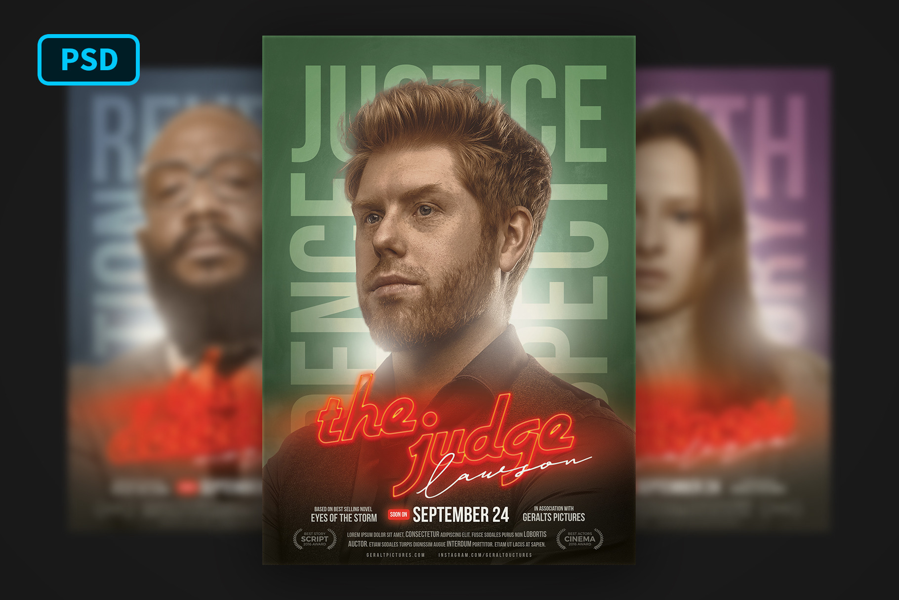 Movie Poster Flyer Template, a Flyer Template by Bornx Design