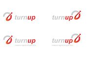 Turn Up Logo, an Illustration by dklipi