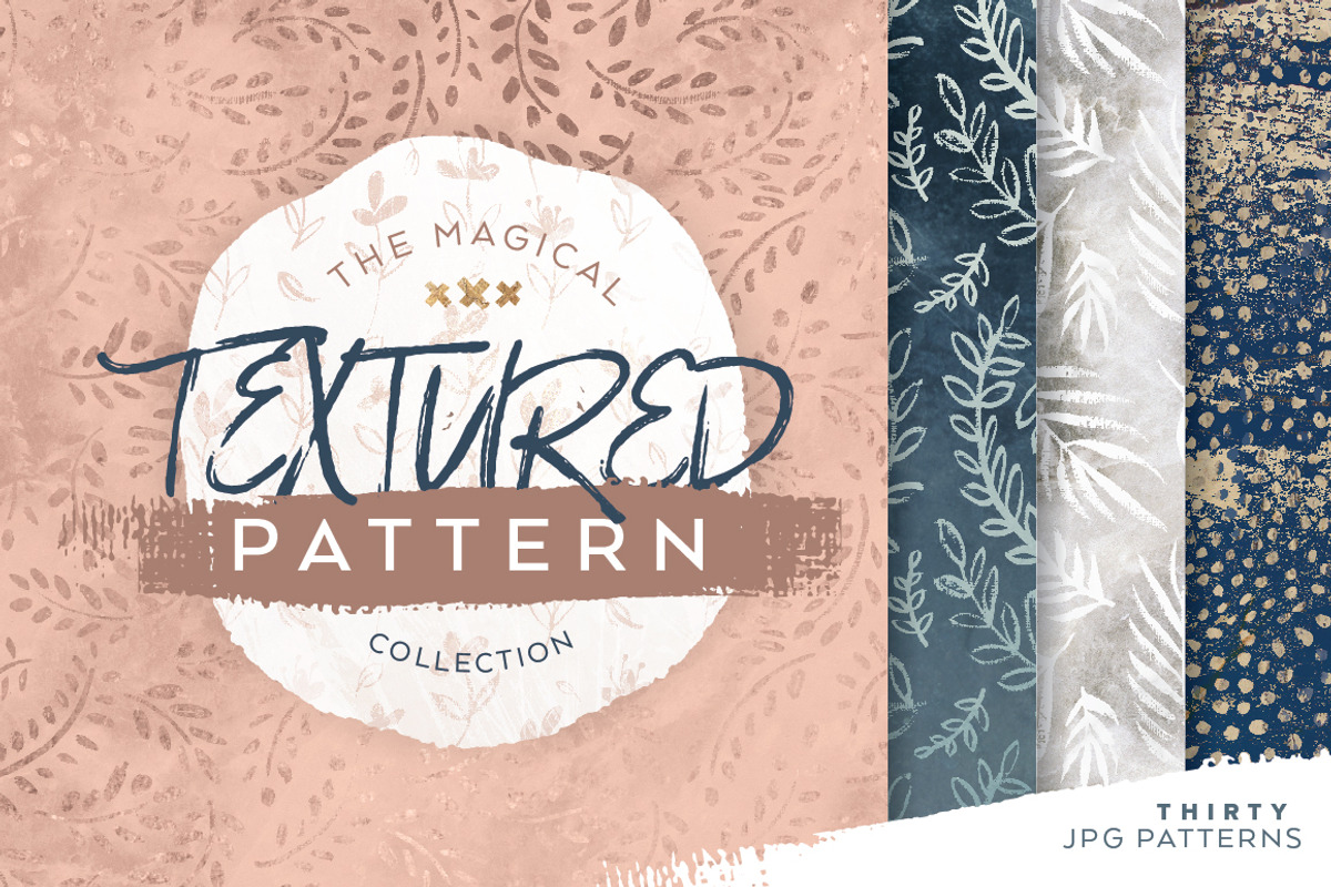 Magical Textured Pattern Collection, a Pattern Graphic by Anugraha Design
