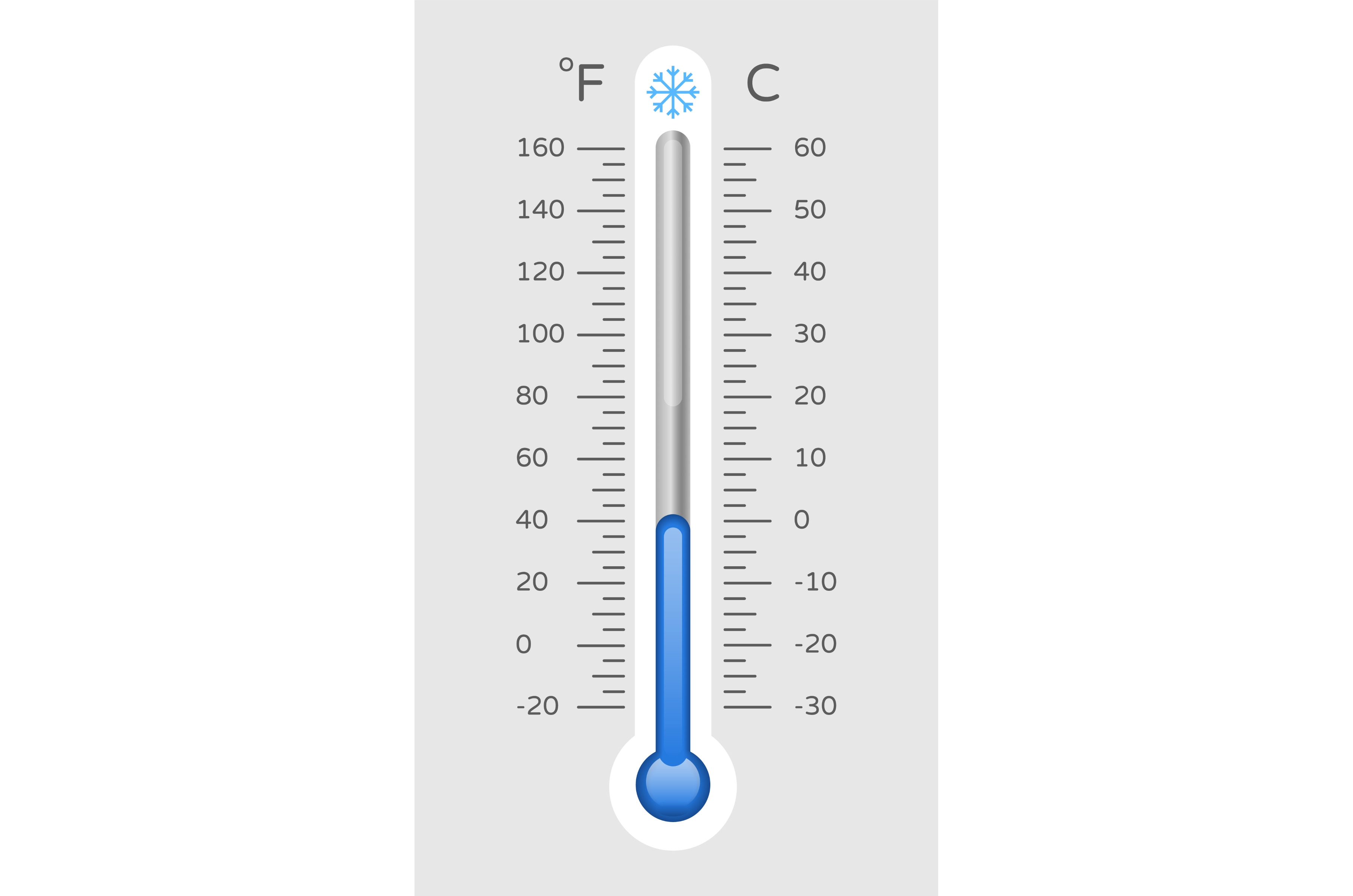 Cold thermometer with celsius, an Object Graphic by Things for designers