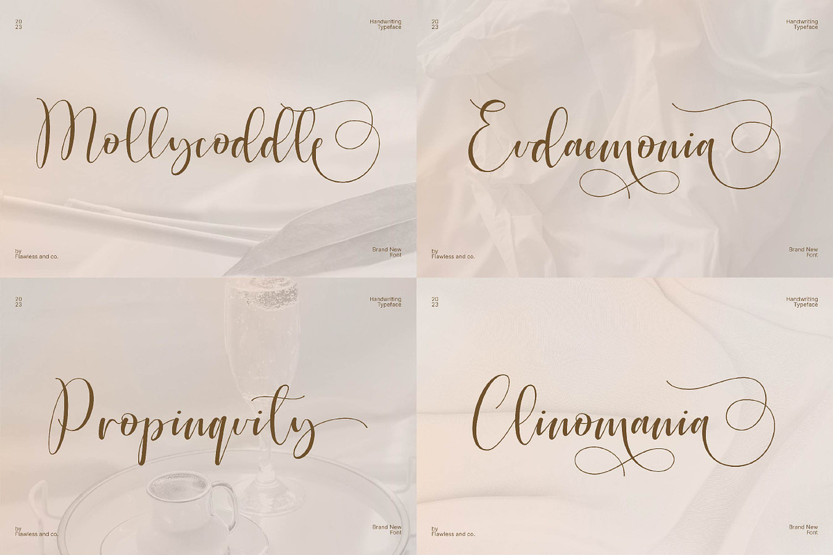 Elegant Script Font Bundle