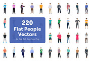 220 Flat People Vector Icons | Icons ~ Creative Market