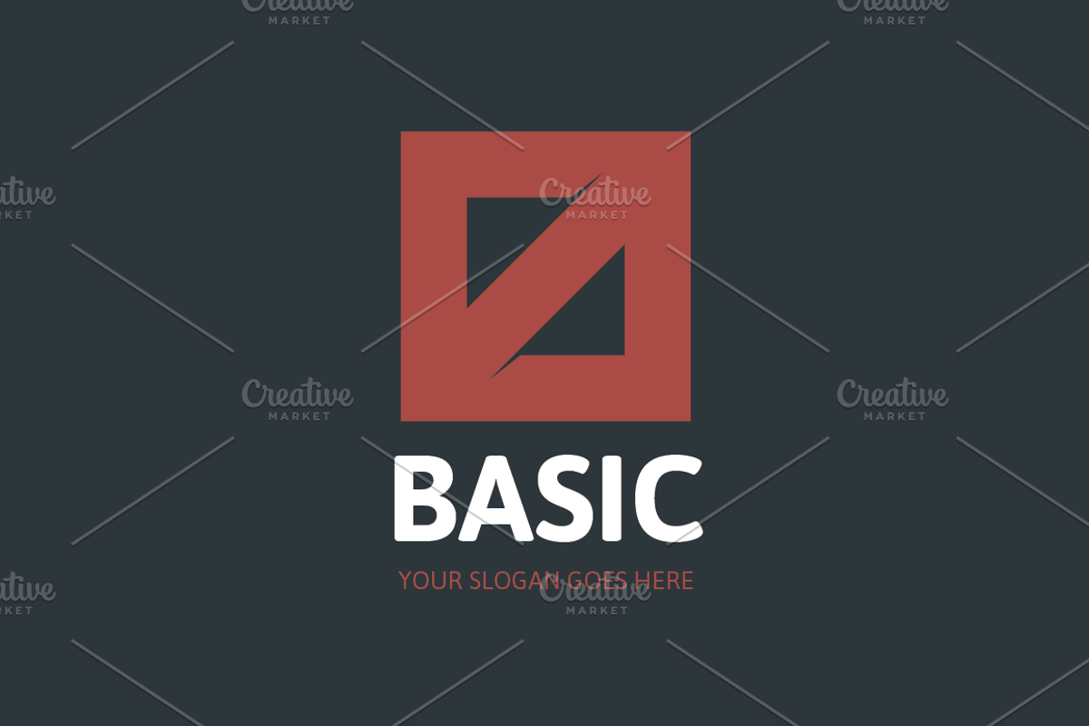 Basic Square Logo, a Branding & Logo Template by MLJ studios