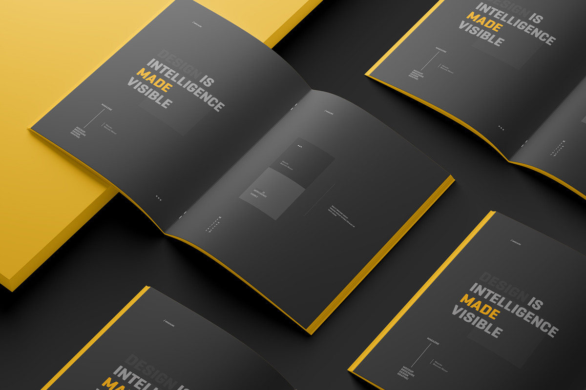 Ultimate Brochure Mockup Bundle: 50+ High-Res Scenes for A4, US Letter, Square, DL