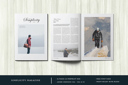 Simple Magazine Template, a Magazine Template by Alhaytar