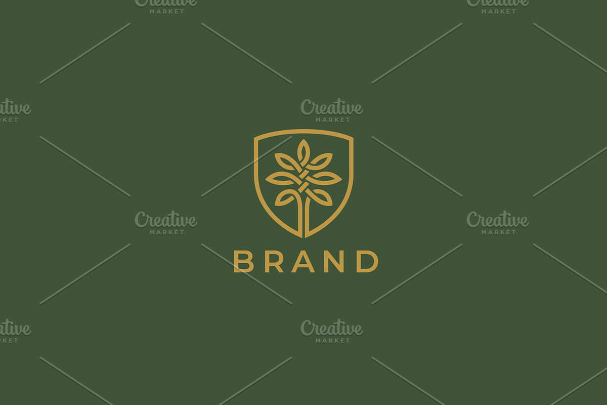 Abstract shield tree logo icon., a Branding & Logo Template by lettett ...