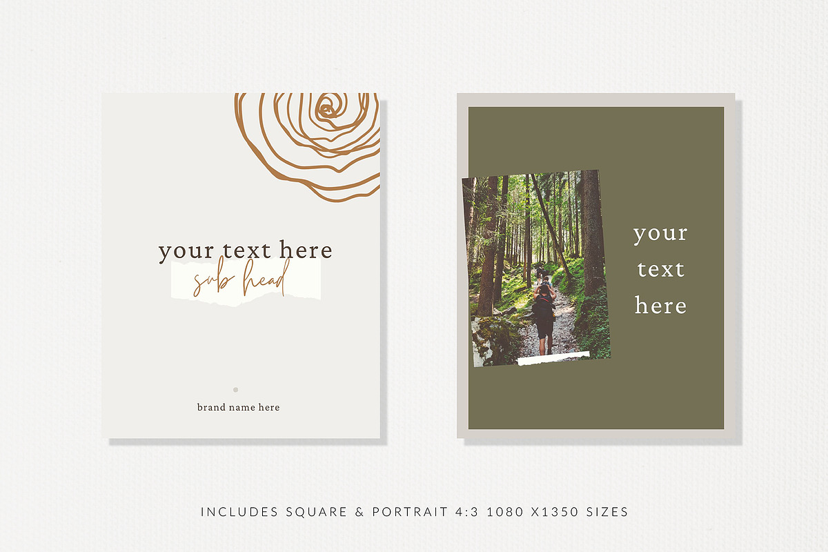 Eco Natural Woodland Social Templates
