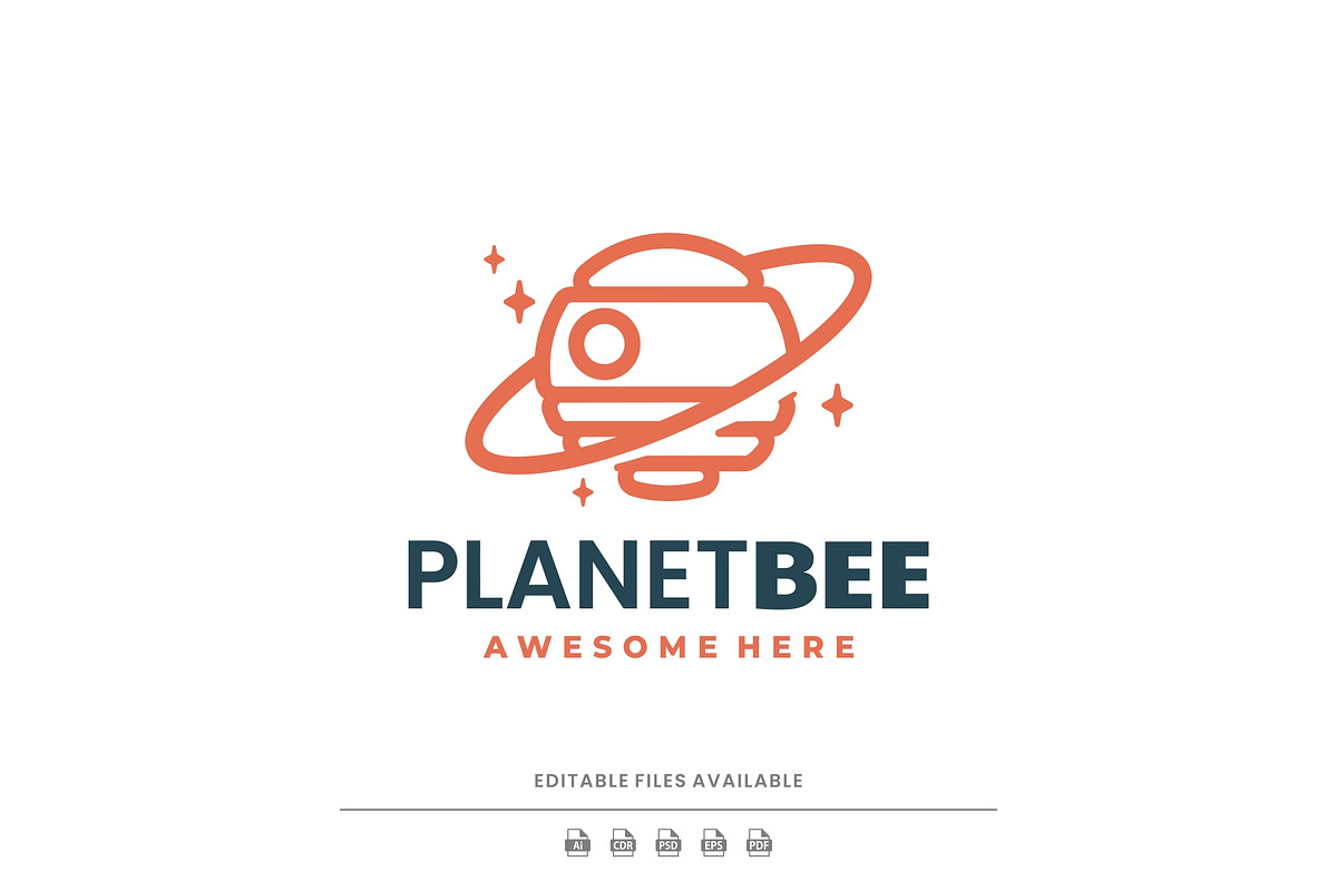 Planet Bee Logo | Creative Market