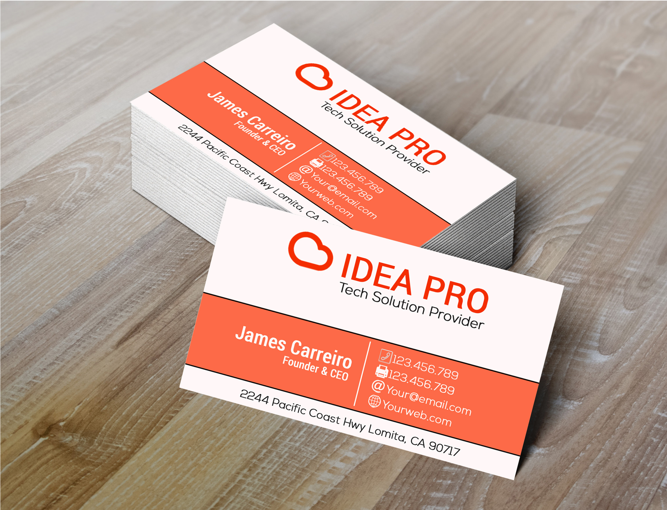 Idea Pro Business Card, a Business Card Template by erikadesign