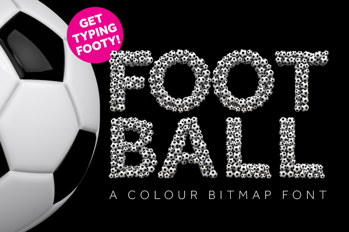 Football - Color OTF font, a Handwritten Font by ink drop