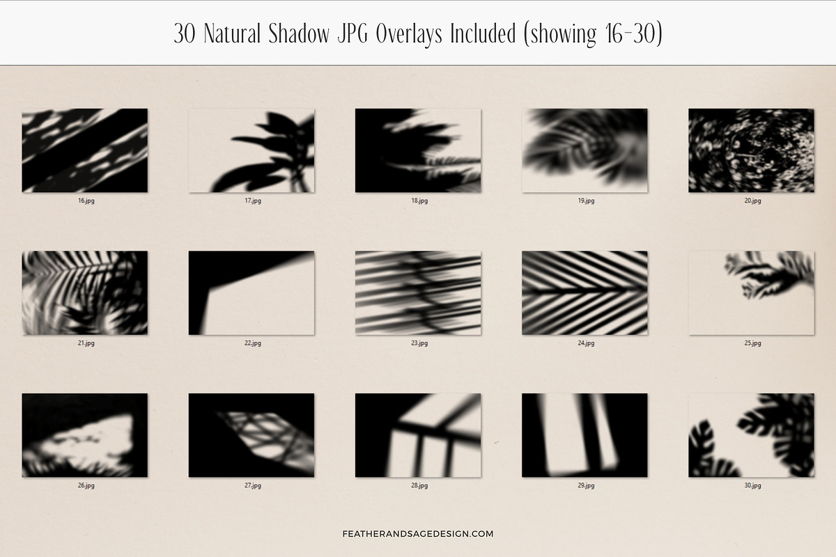 Serene Aesthetic Shadow Overlays, a Texture Graphic by Feather & Sage ...