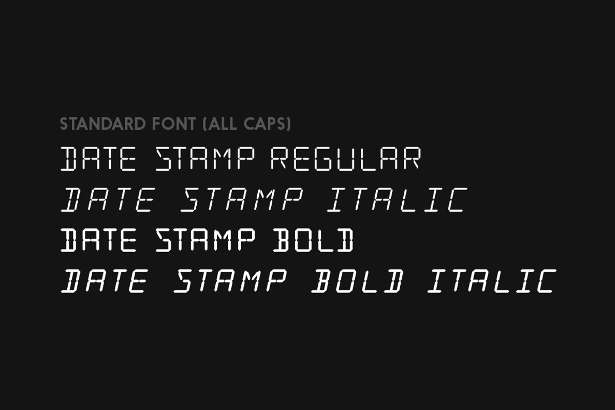 Date Stamp, a Font by SparkleStock