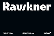 Rawkner Font, a Sans Serif Font by trustha