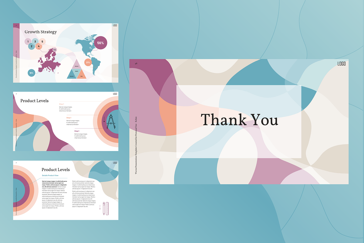 Waves - PPT Template | Creative Market