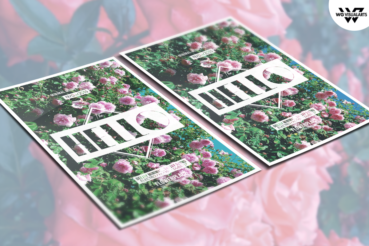 ROSES FLOWERS Flyer Template, a Flyer Template by WG DESIGN