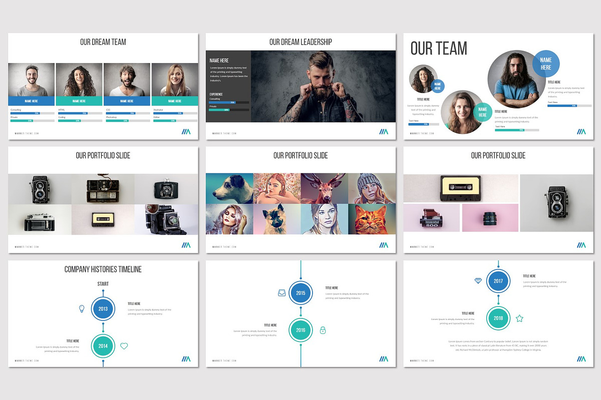 Market - Powerpoint Template, a Presentation Template by inspirasign