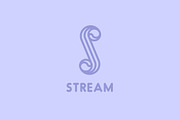 Stream S Letter Logo, a Branding & Logo Template by Last Spark