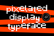 Pixelated Display Font by Jetsmax