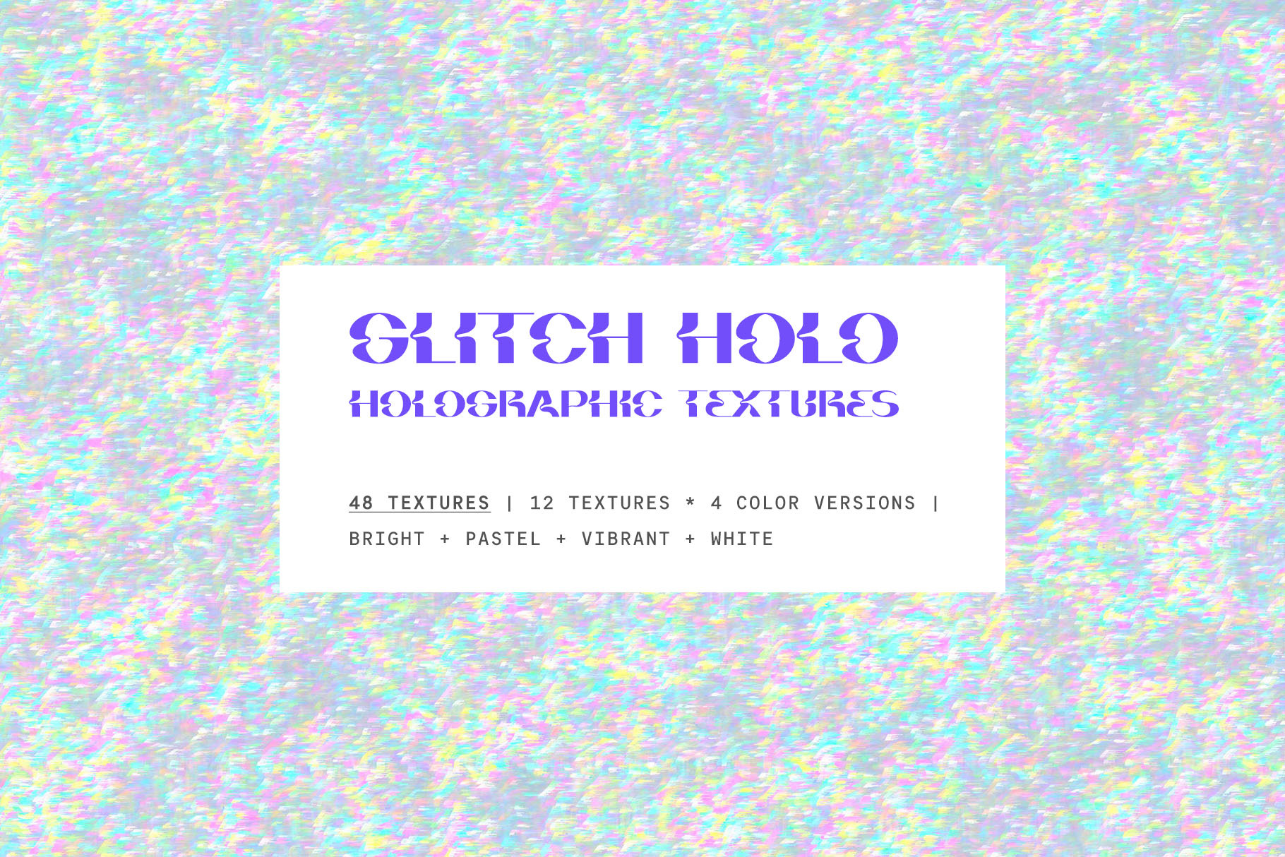 Glitch Holographic Foil Textures, a Texture Graphic by Pulpixel Design