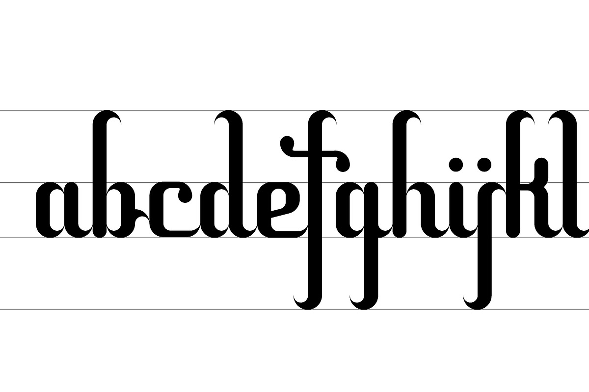 Percival Script, a Decorative Illustration by Osheyack