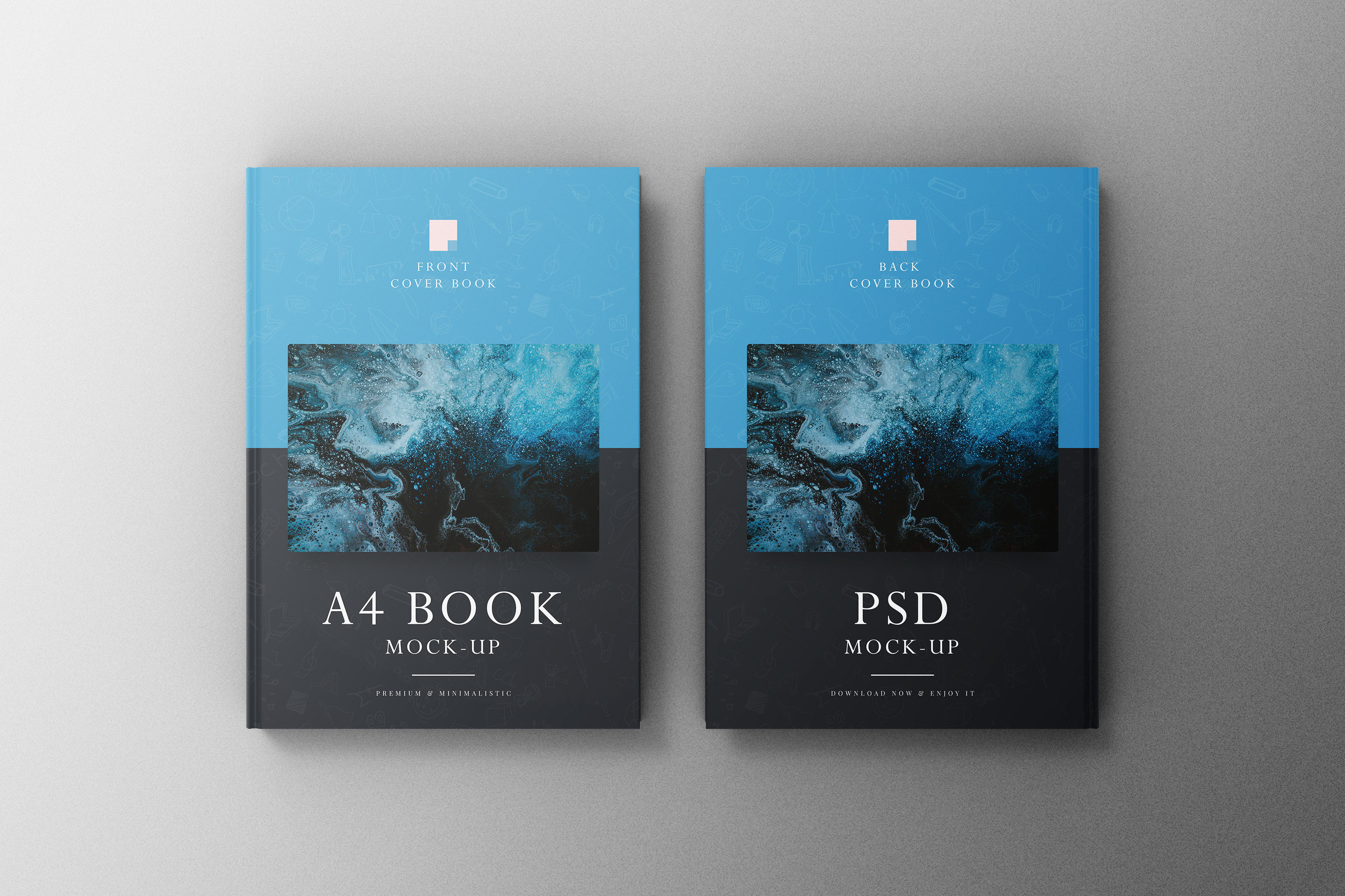 A4 Book Mockup, a Print Template by ExplicitConcepts