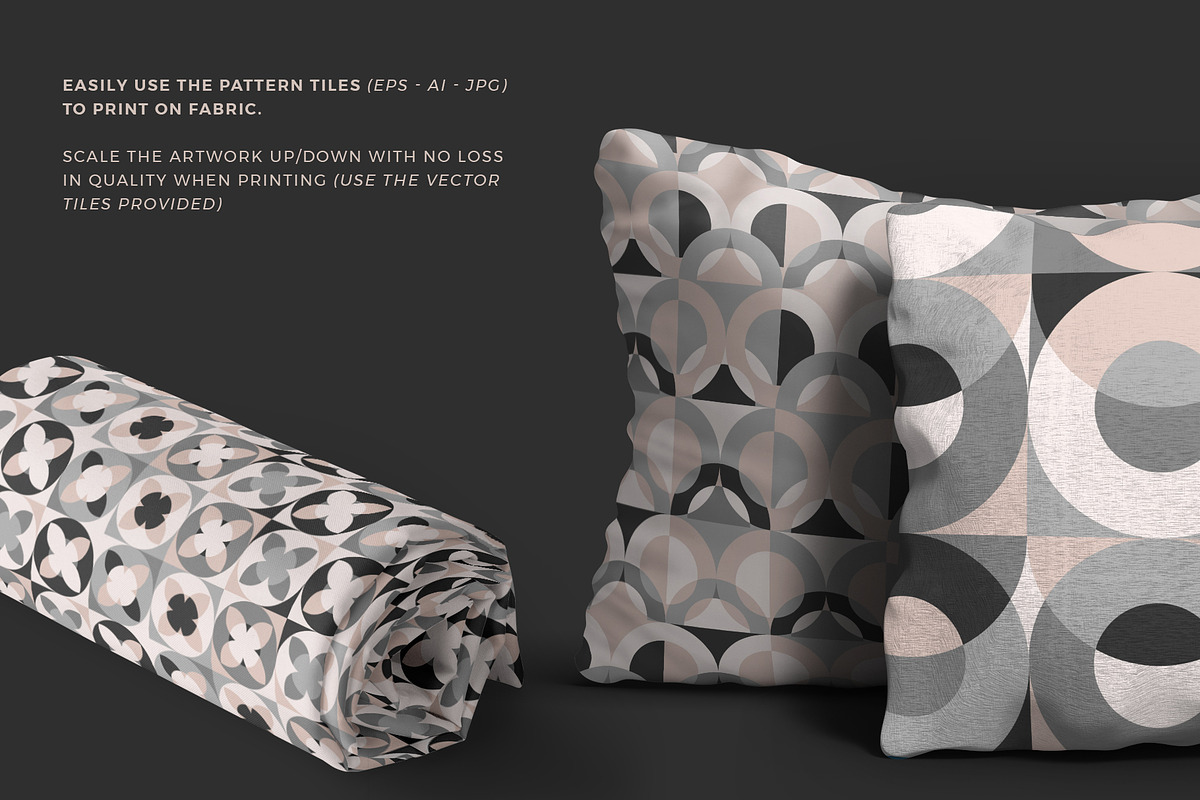 Geometric Play Patterns + Tiles, a Pattern Graphic by Youandigraphics