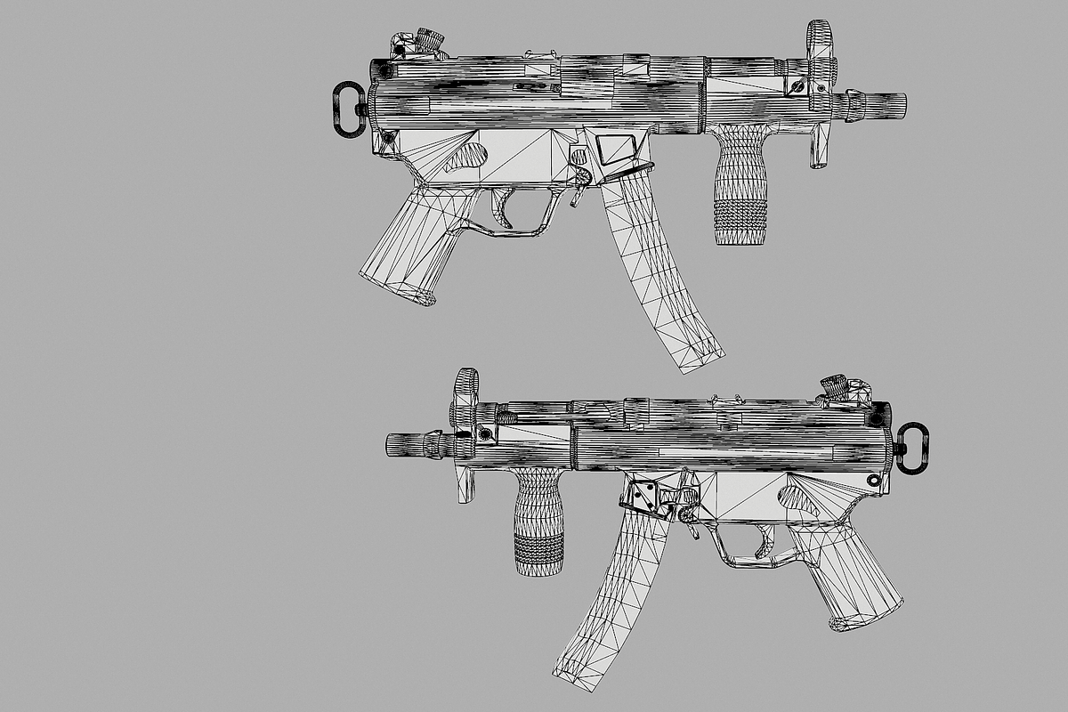 MP5K Submachine Gun, a 3D by First Perspective Games
