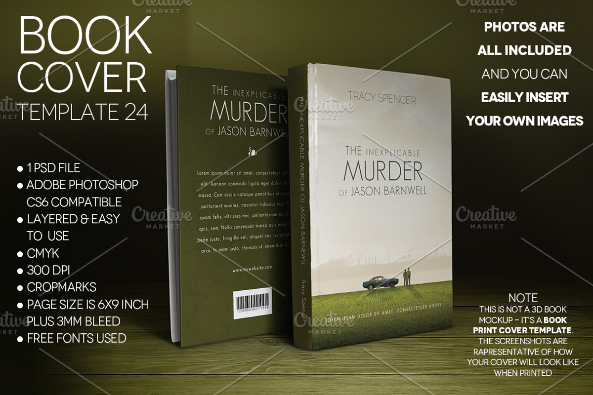 Book Cover Print Template 24, a Templates & Theme by Illusiongraphic