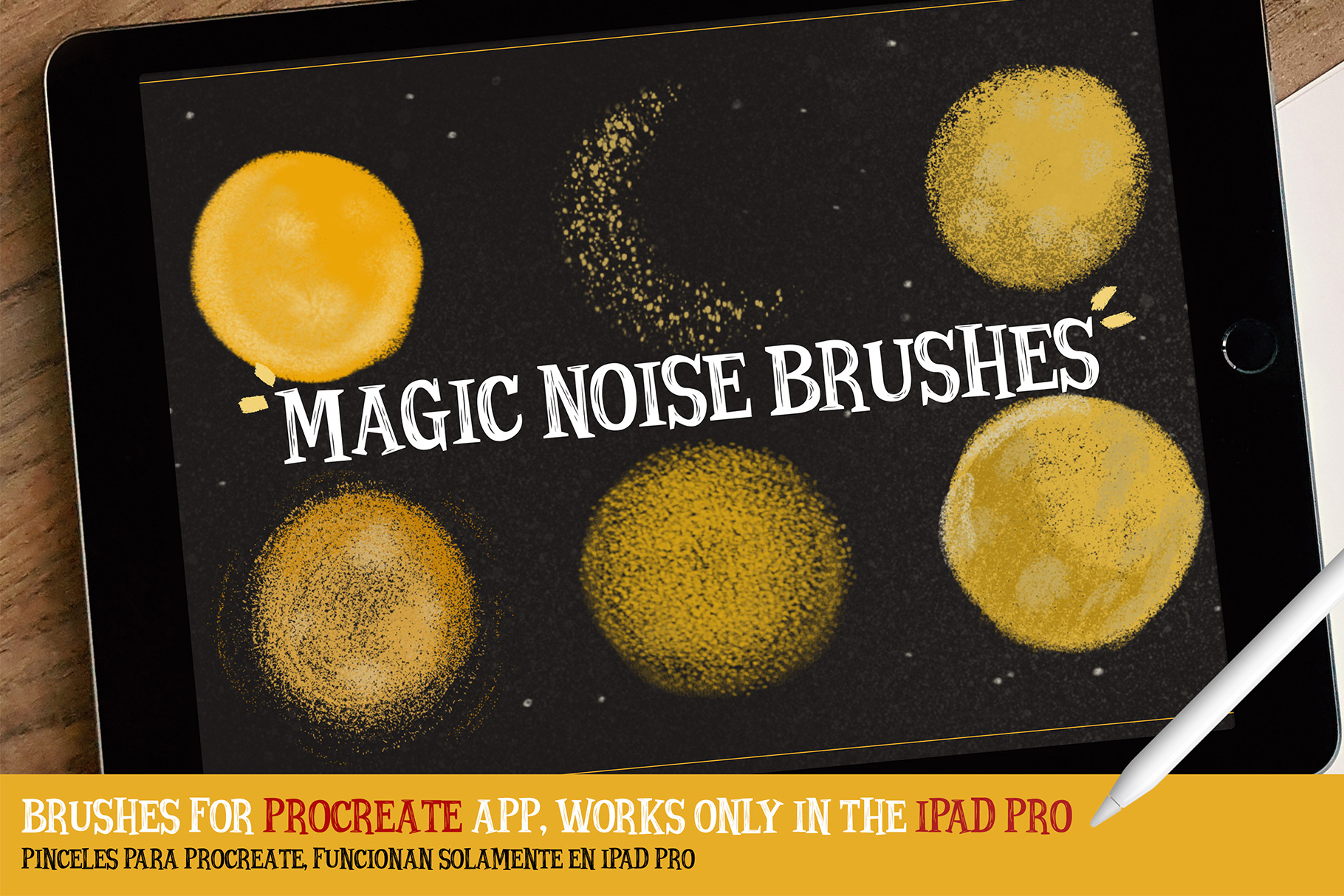 MAGIC NOISE BRUSHES for procreate, a Brush Add-On by Eliza Moreno ...
