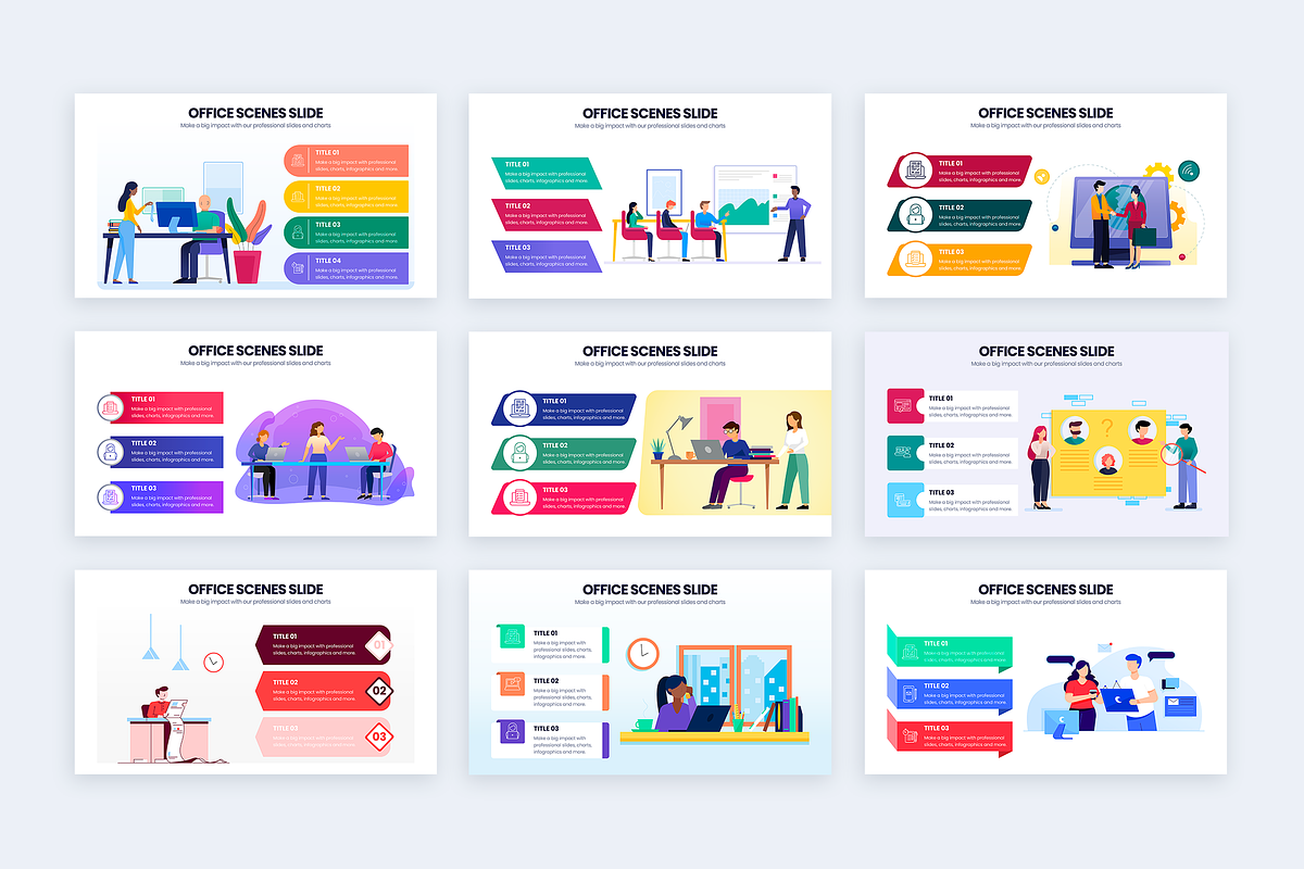 Office Scene Google Slides, a Presentation Template by Slidesmash