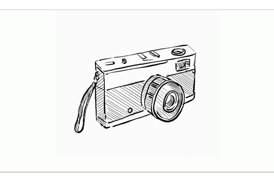 Animation Vintage 35mm Film Camera, a Graphic by patrimonio
