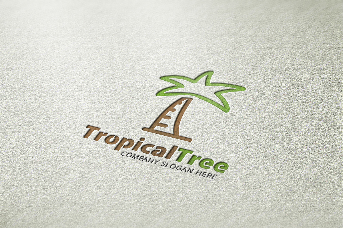 Tropical Tree Logo, a Branding & Logo Template by Creative Dezing ...