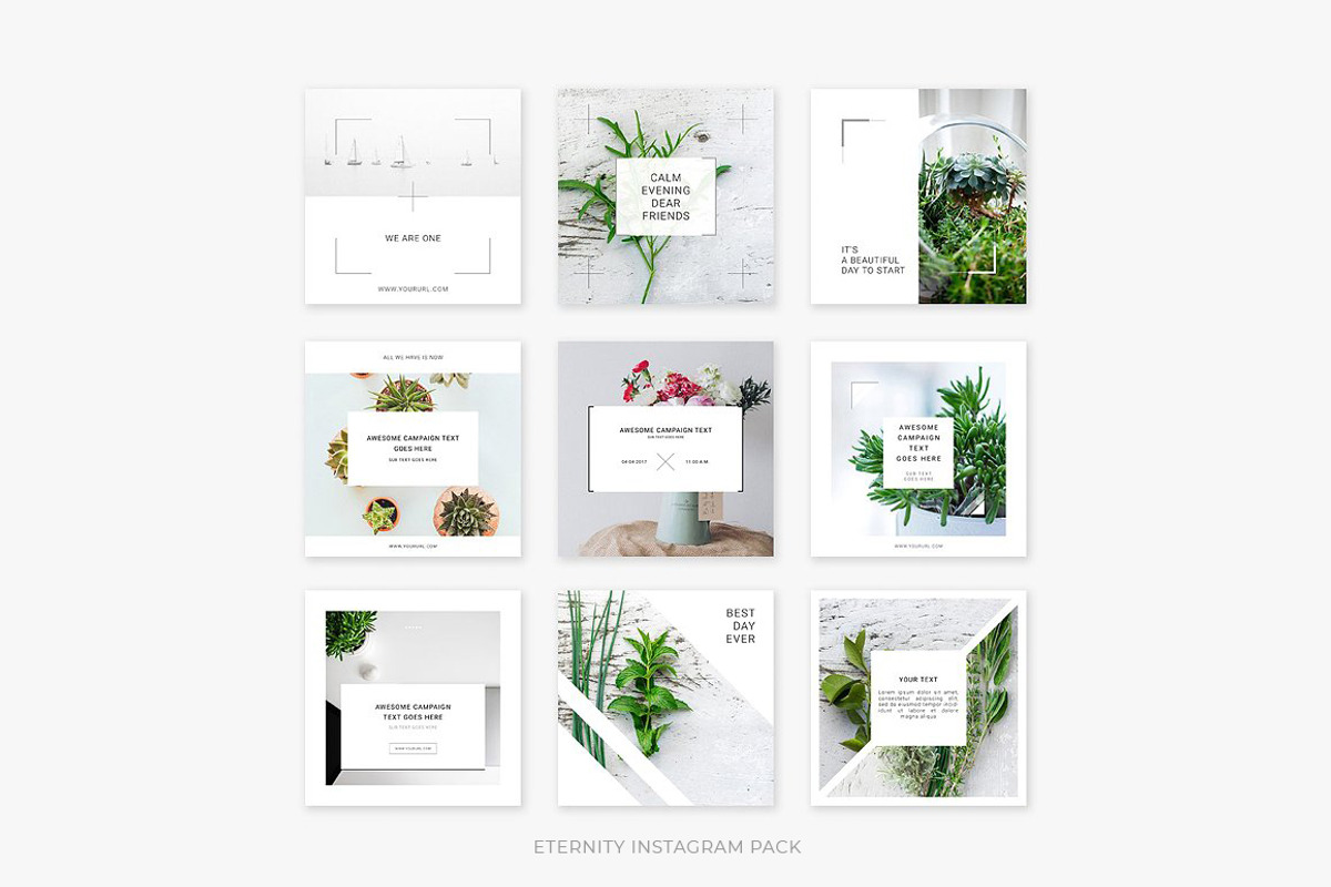 Clean Instagram Bundle, a Social Media Template by Swiss_cube
