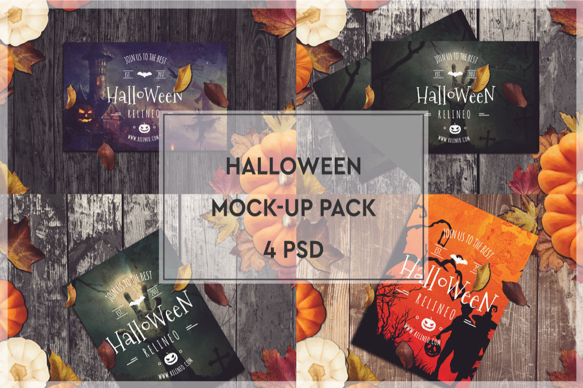 Halloween Mock-up Pack #2, an iPhone Mockup by relineo.mock-ups ...