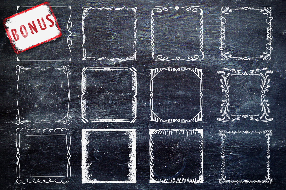 Vector chalk drawn burger collection, an Illustration by Anat_OM