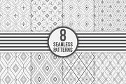 Set of 8 vector seamless patterns, a Pattern Graphic by pattern shop ...
